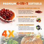 Men's multivitamin featuring saw palmetto