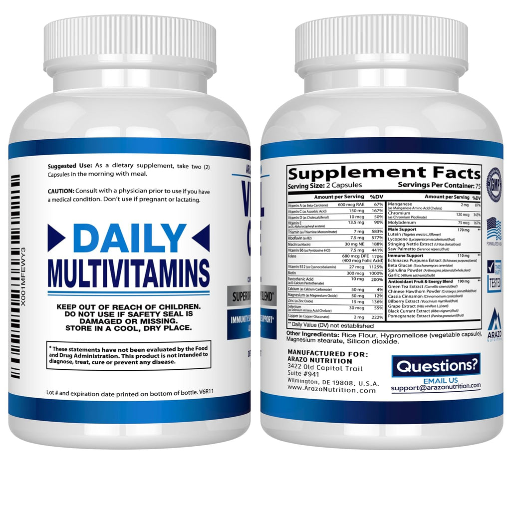 Men’s multivitamin for optimal vitality