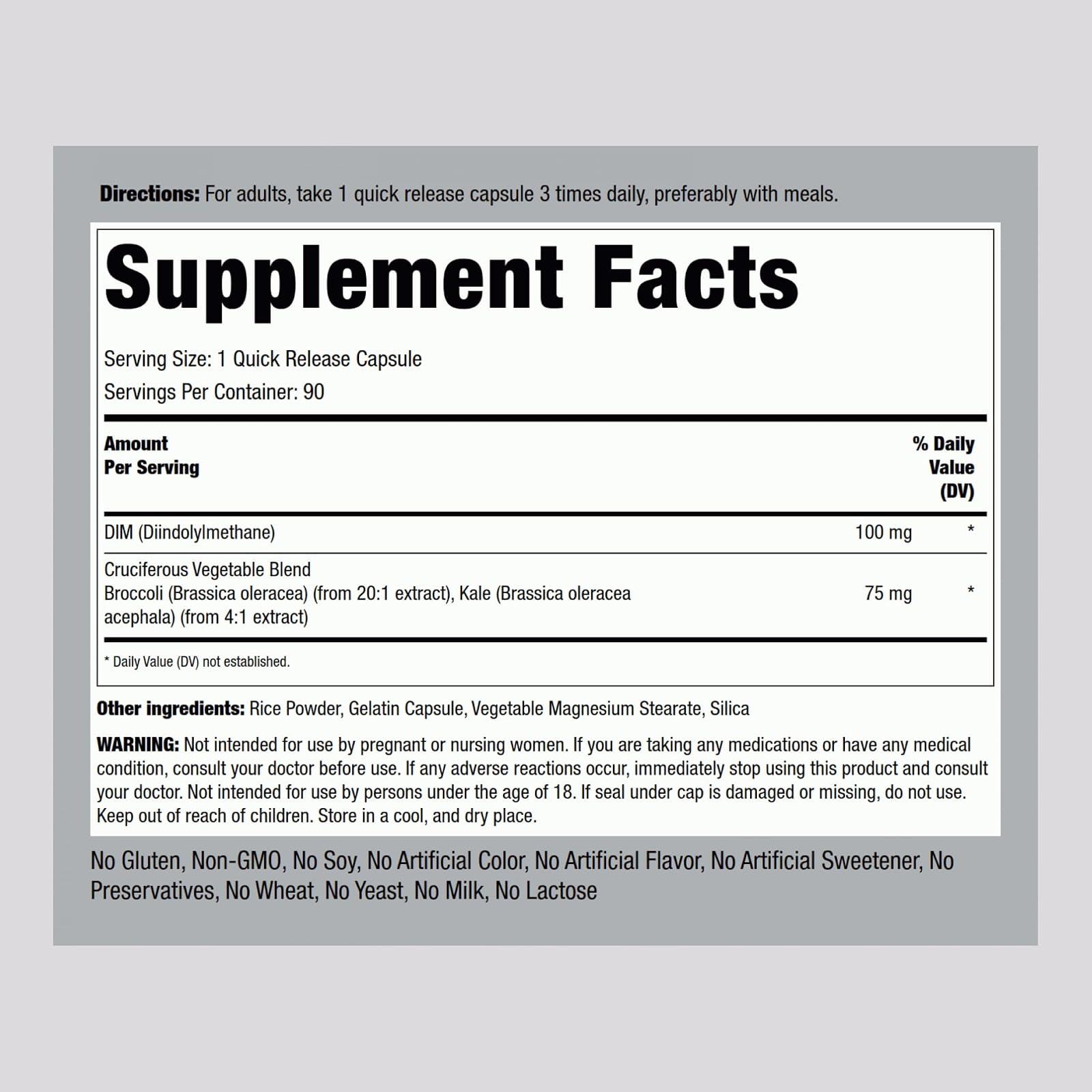 men's multivitamin with DIM complex