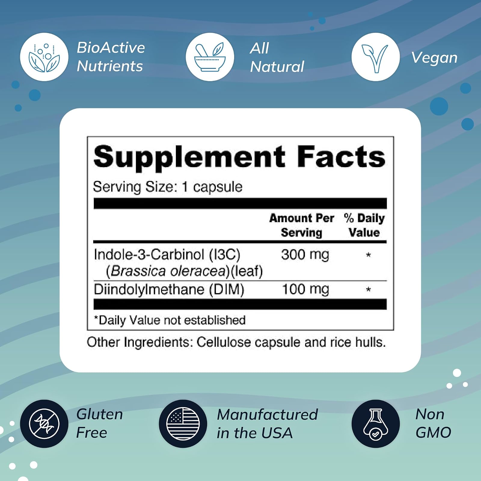 Men's multivitamin with I3C DIM