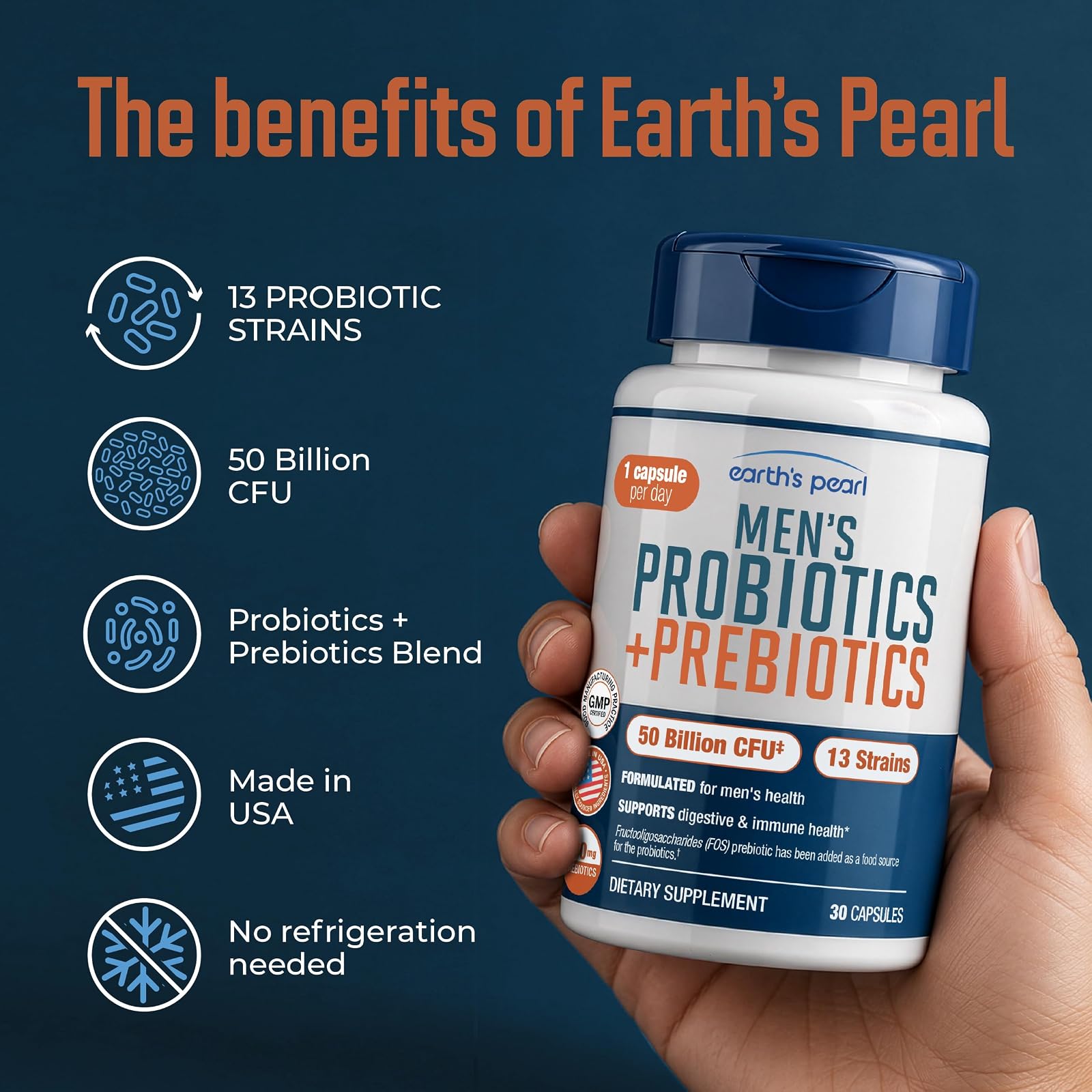 men's probiotic with prebiotics benefits