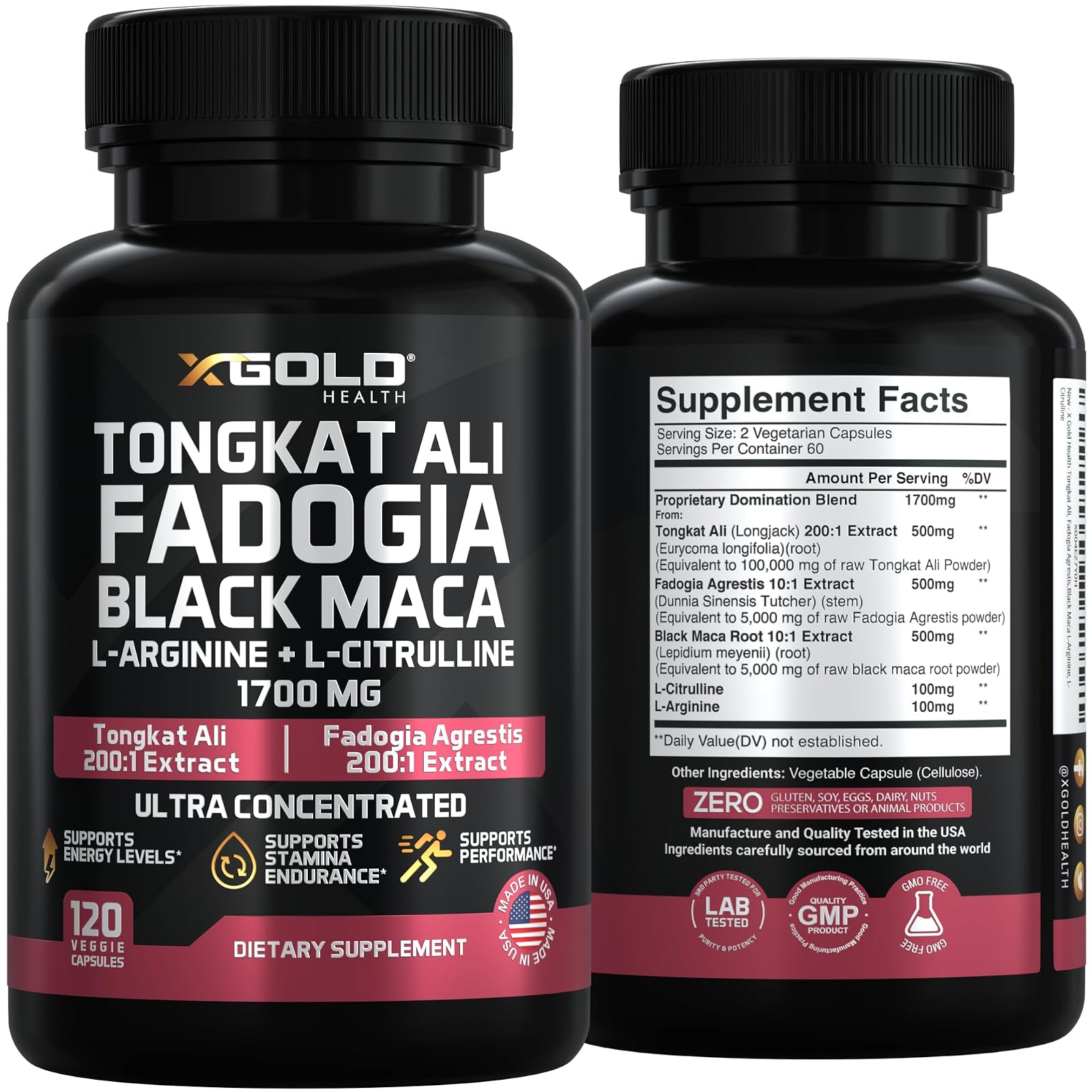 men's vitality and endurance capsules
