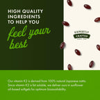Menaquinone-7 supports calcium absorption
