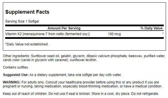 Menaquinone-7 vitamin K2 for heart support