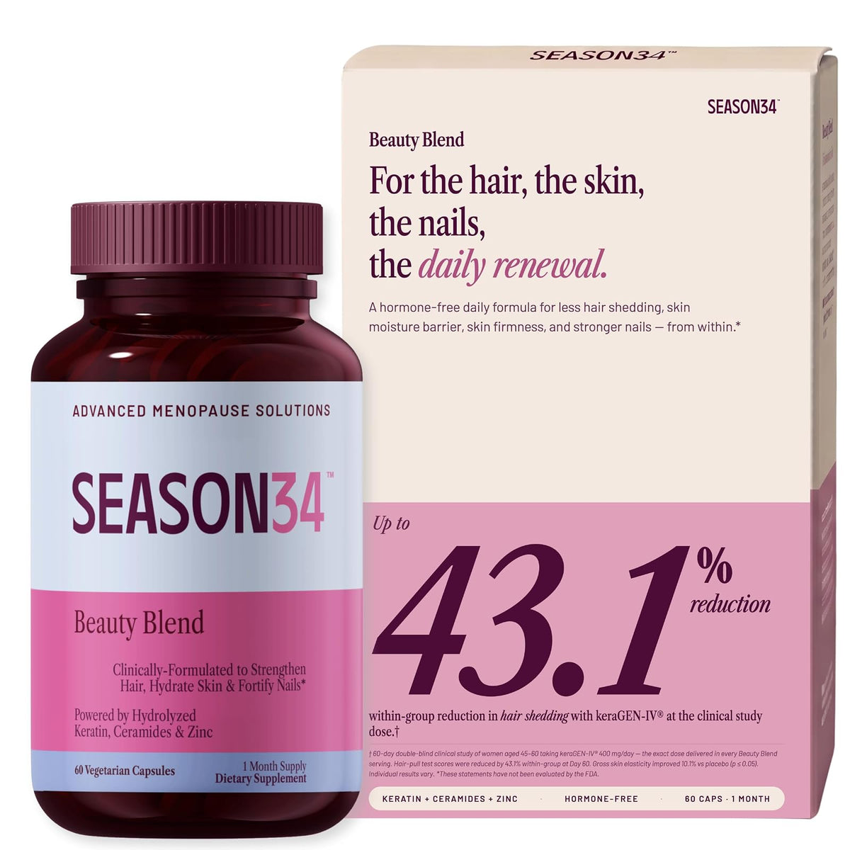 Menopause Beauty Blend capsules for wellness