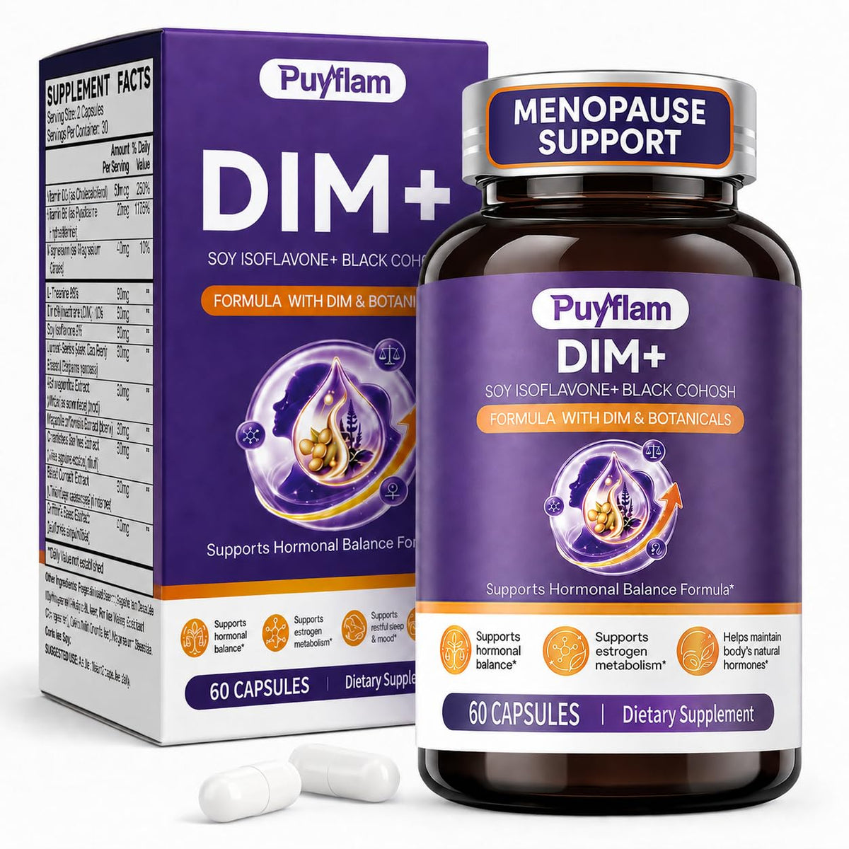 Menopause support capsules for relief