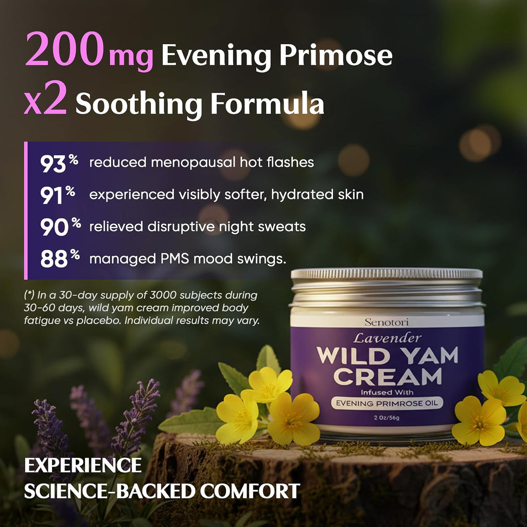 menopause support cream with lavender essence