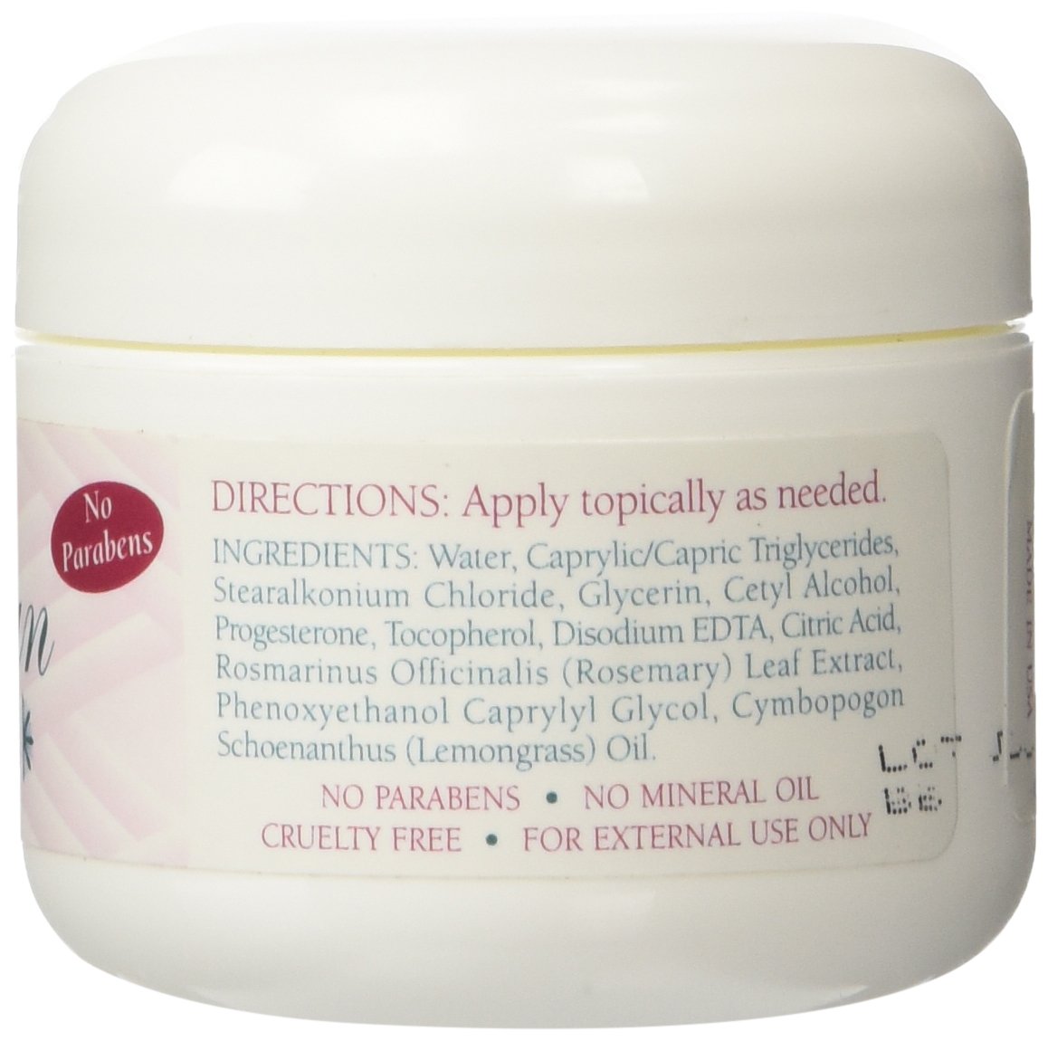 Menopause support cream with natural ingredients