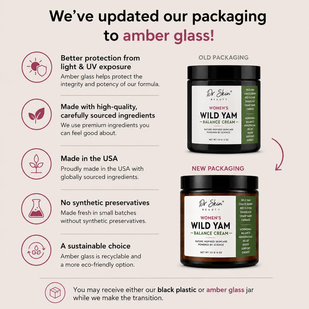 Menopause support cream with natural ingredients