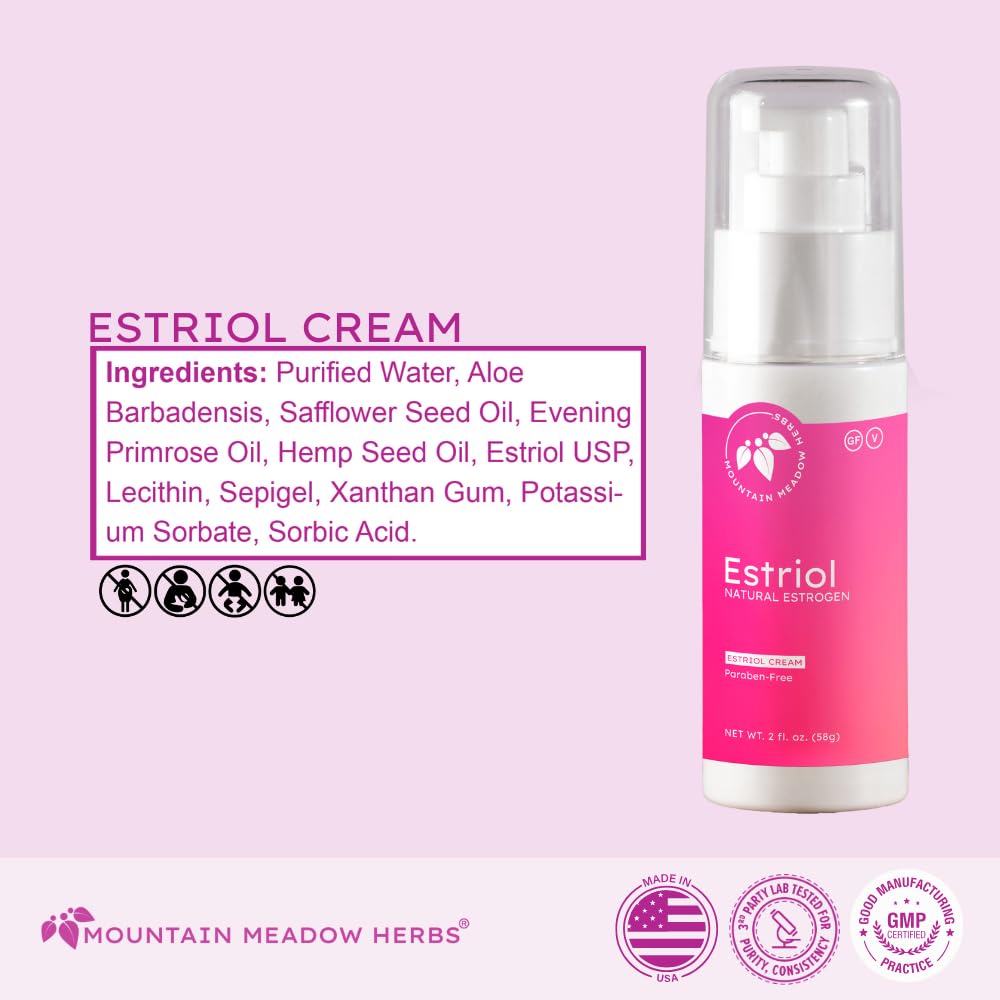 menopause support estriol cream with pump