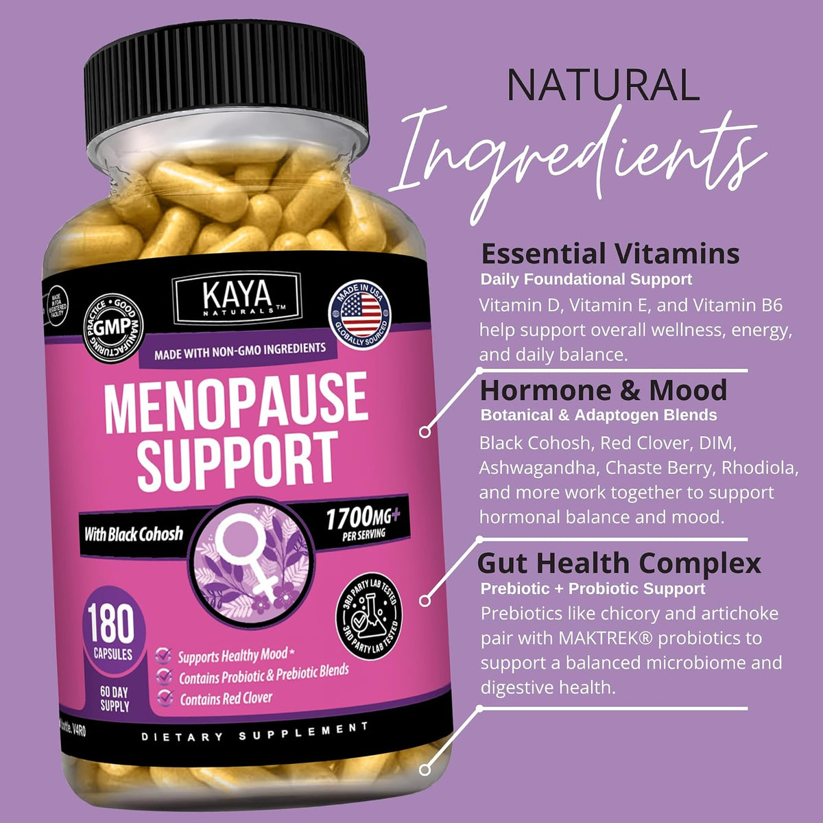 menopause support with herbal ingredients