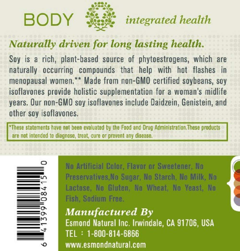 Menopause support with soy isoflavones