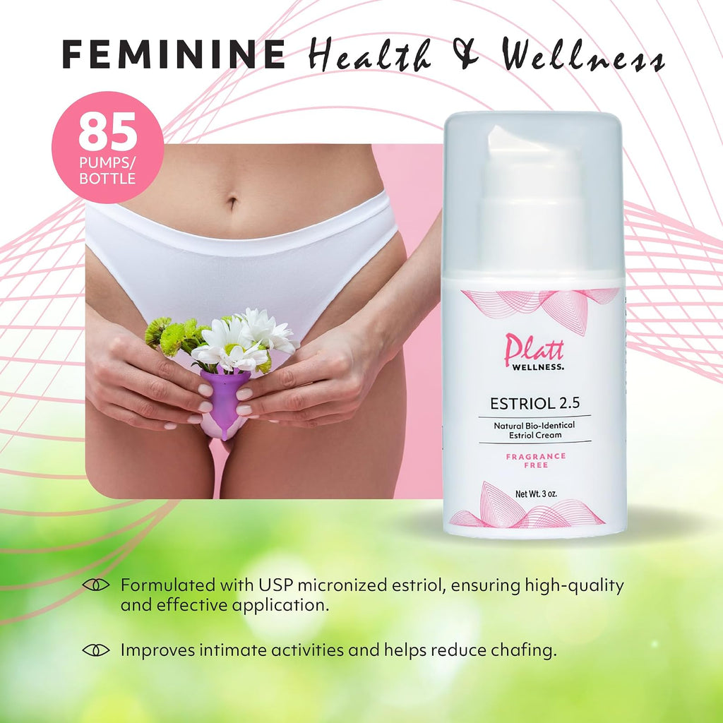Menopause symptom relief with Estriol Cream