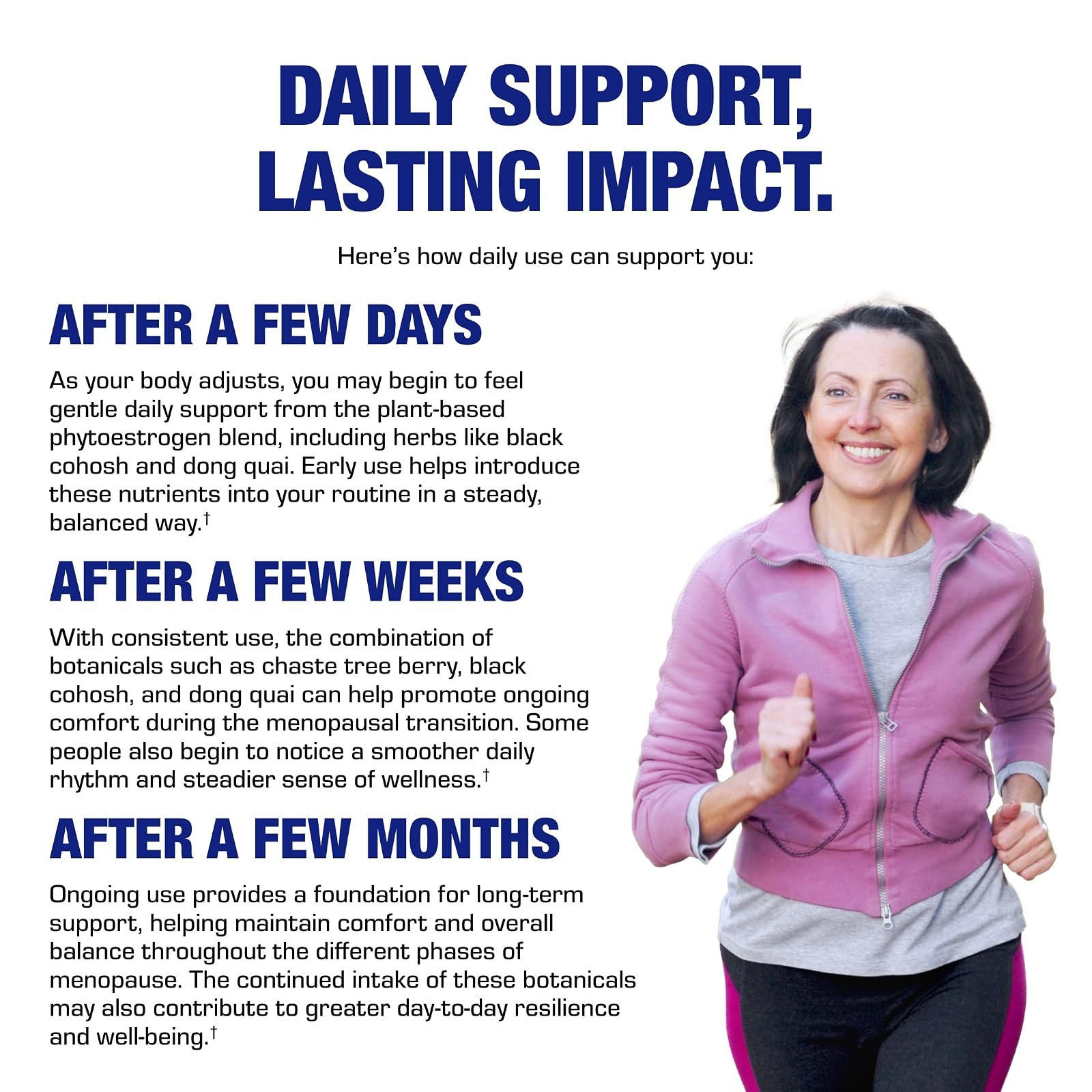 Menopause symptom relief with Phytoestrogen