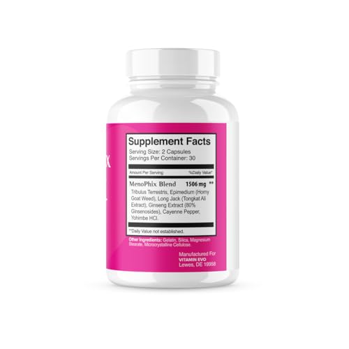 menopause symptom relief with vitamin capsules