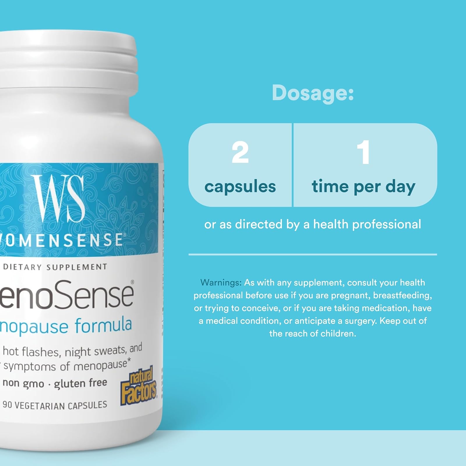 MenoSense menopause relief capsules