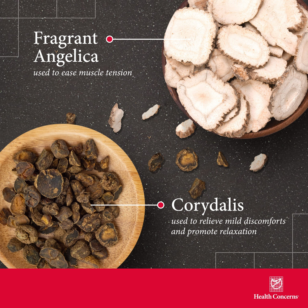 menstrual discomfort relief with herbal ingredients