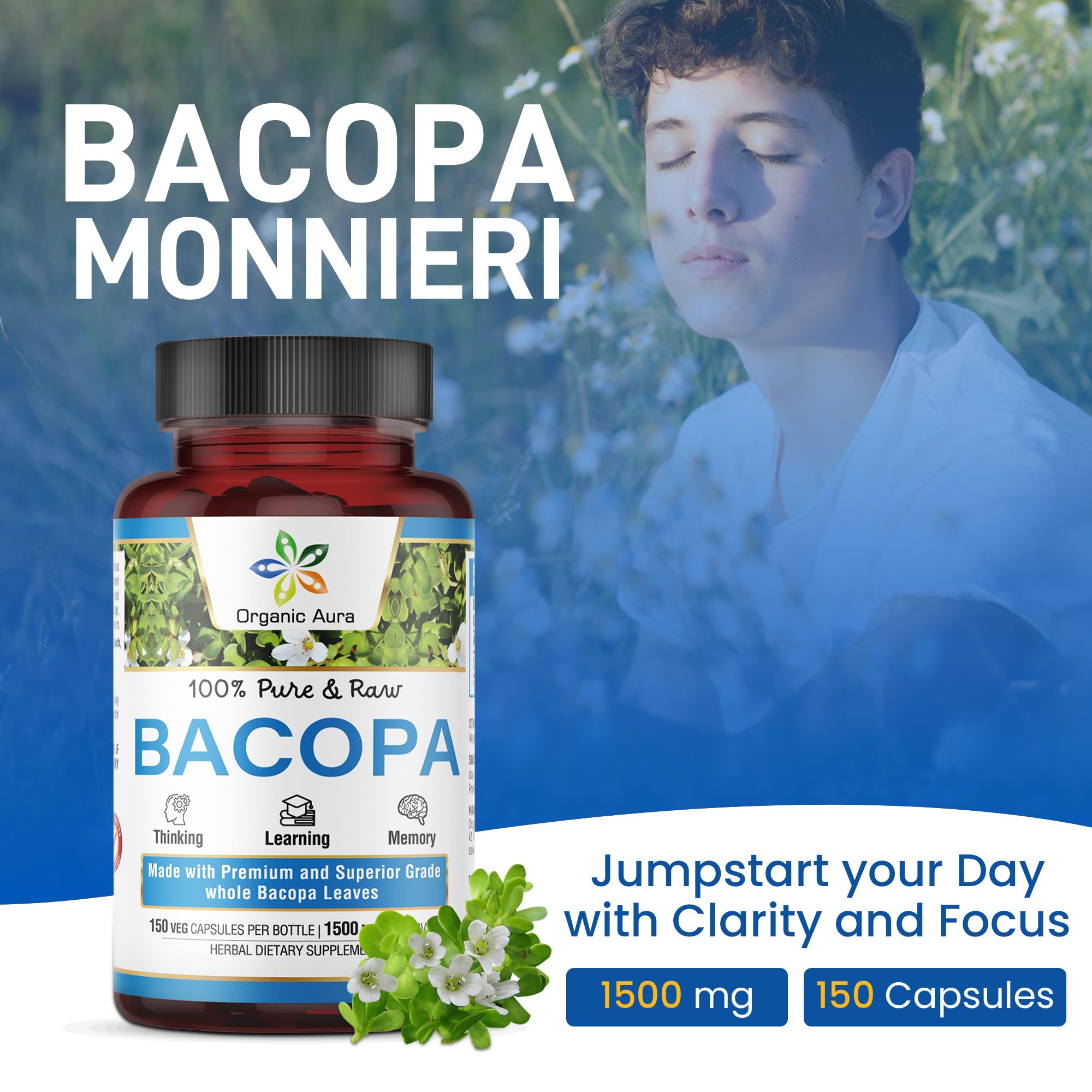 Mental alertness with organic BACOPA