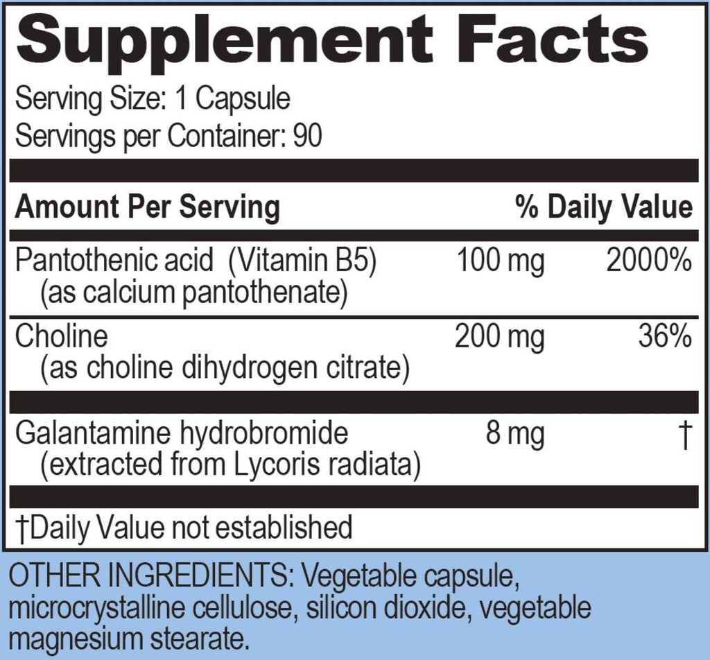Mental boost from Galantamine vitamins