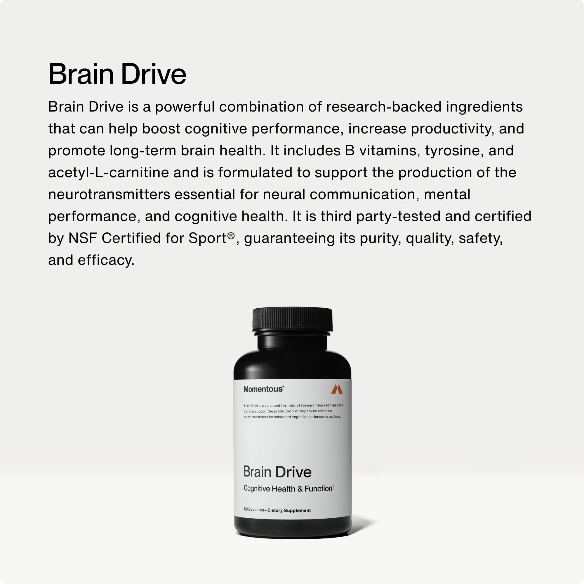 Mental clarity with Brain Drive formula