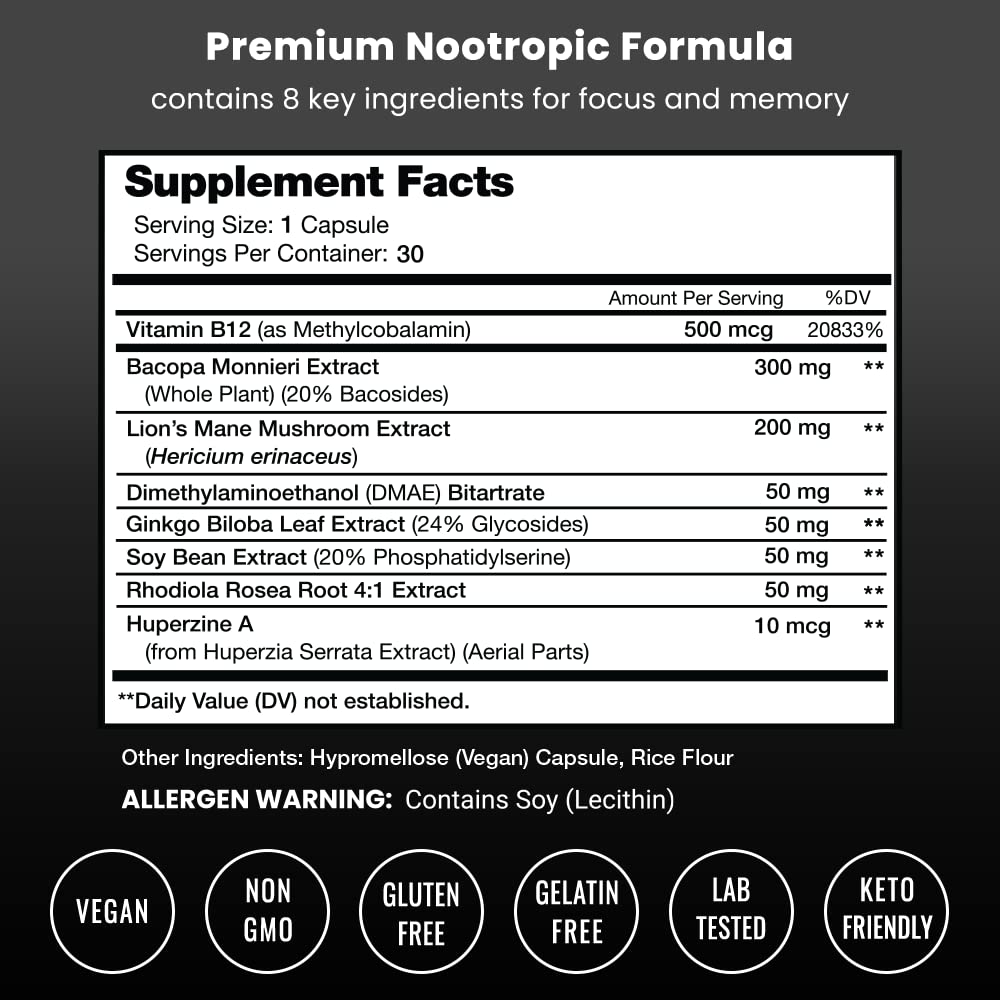 Mental energy booster with Ginkgo Biloba