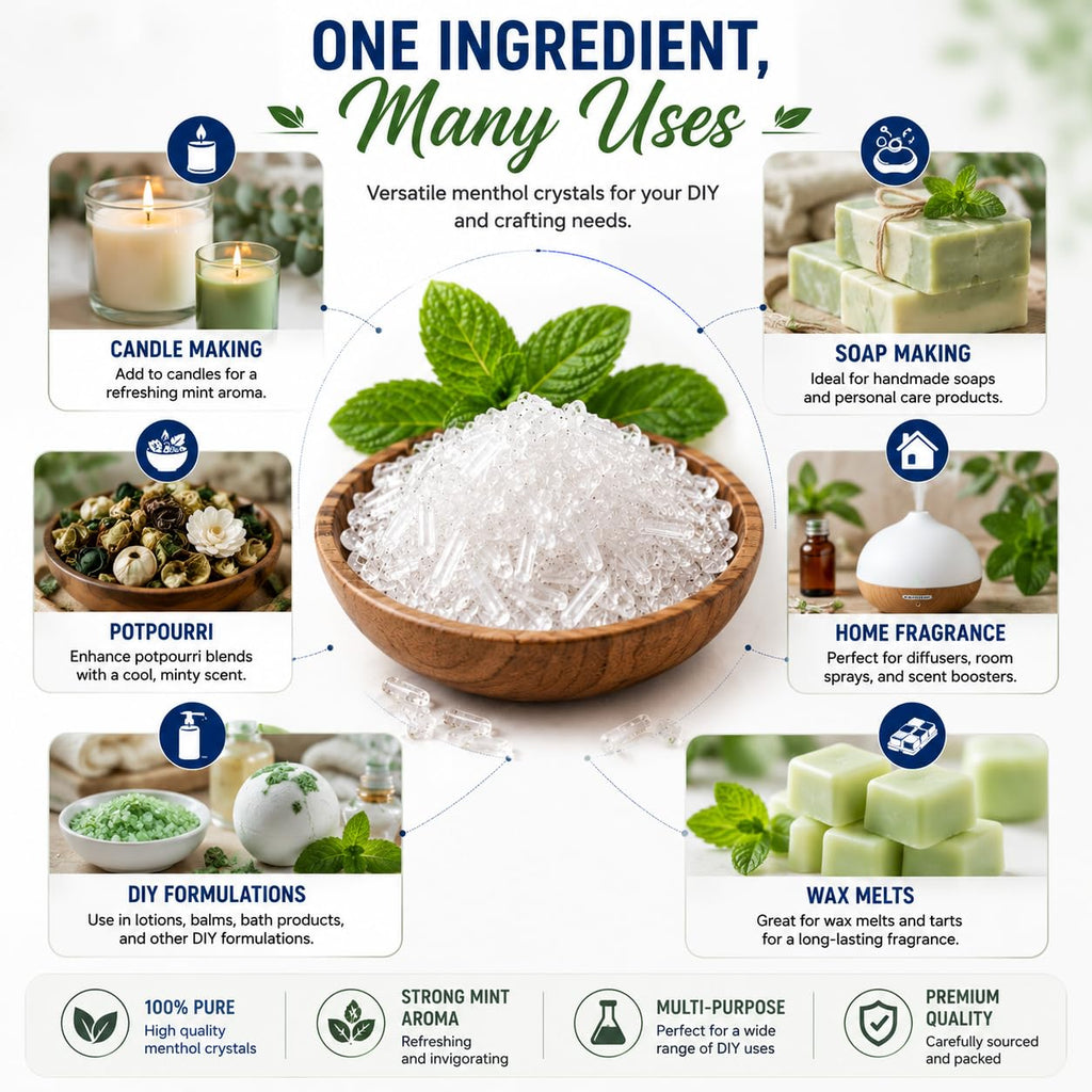 menthol crystals for aromatherapy use