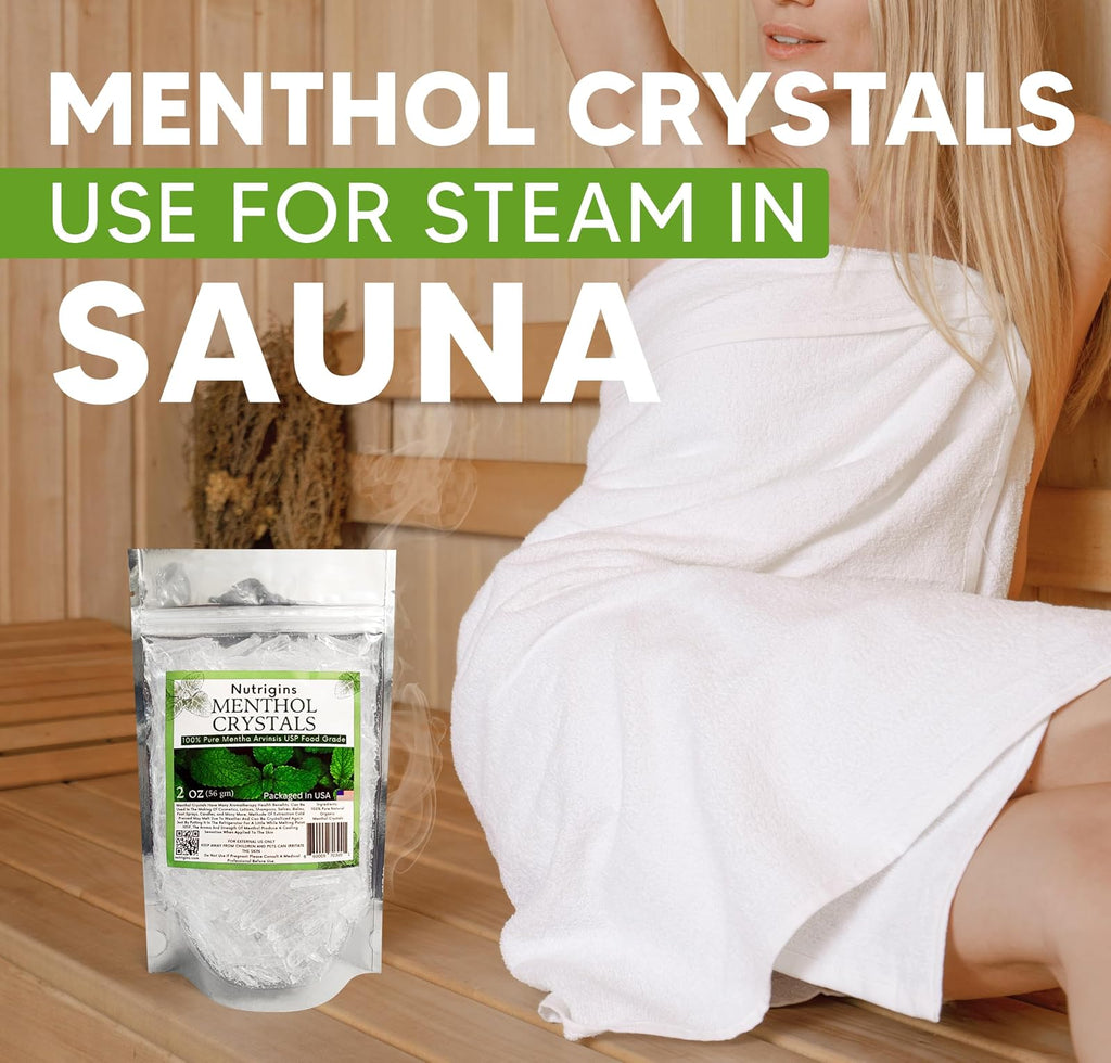 menthol crystals for invigorating bath experiences