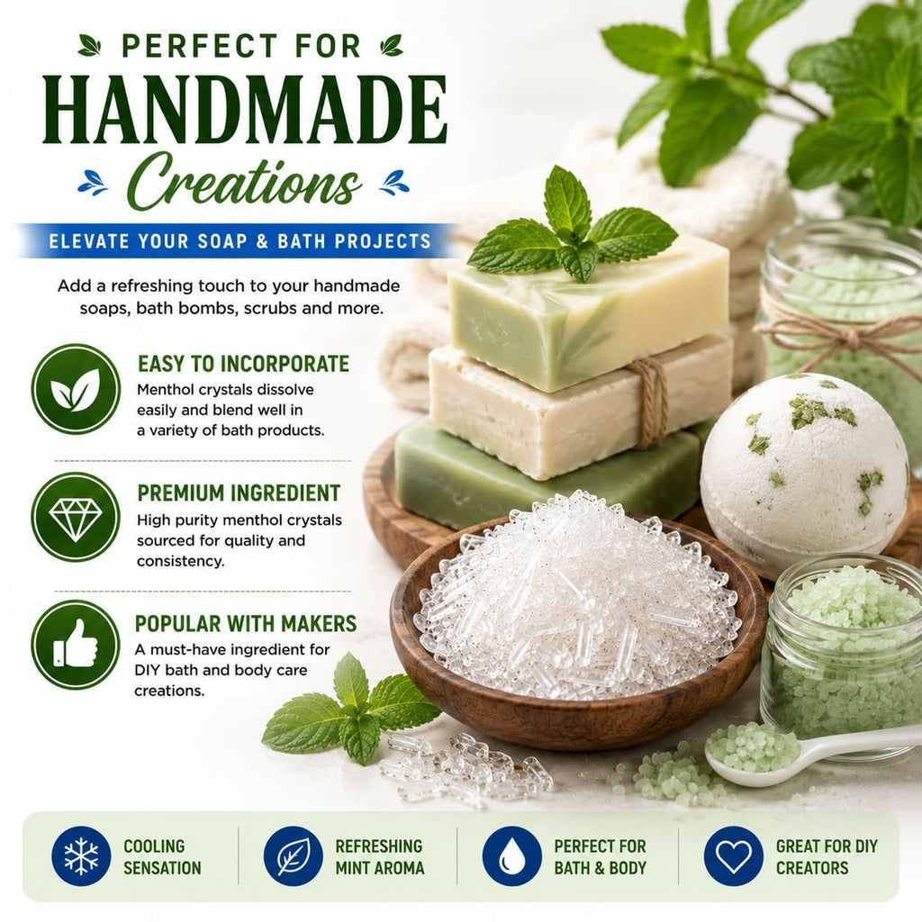 menthol crystals for muscle relaxation