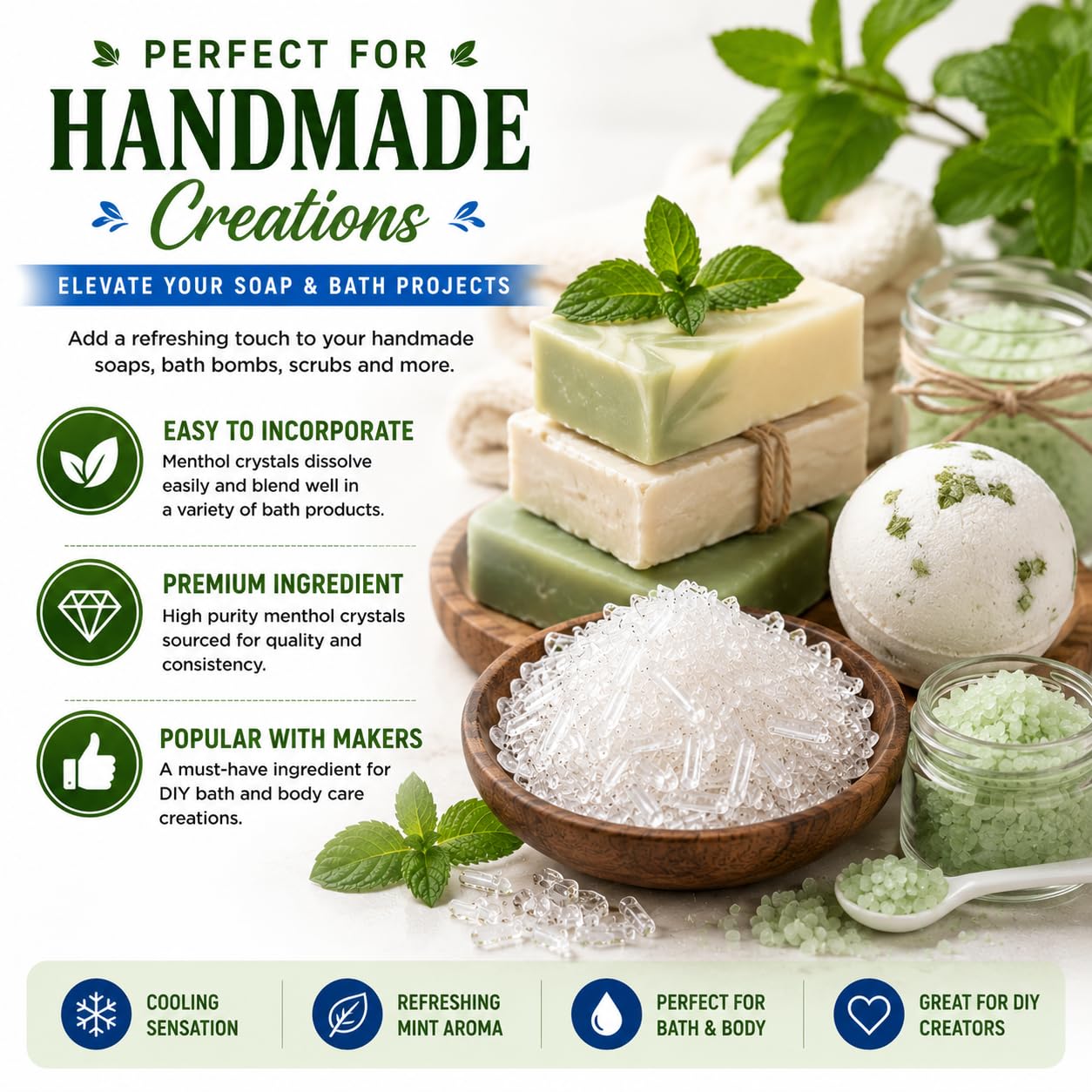 menthol crystals for muscle relaxation