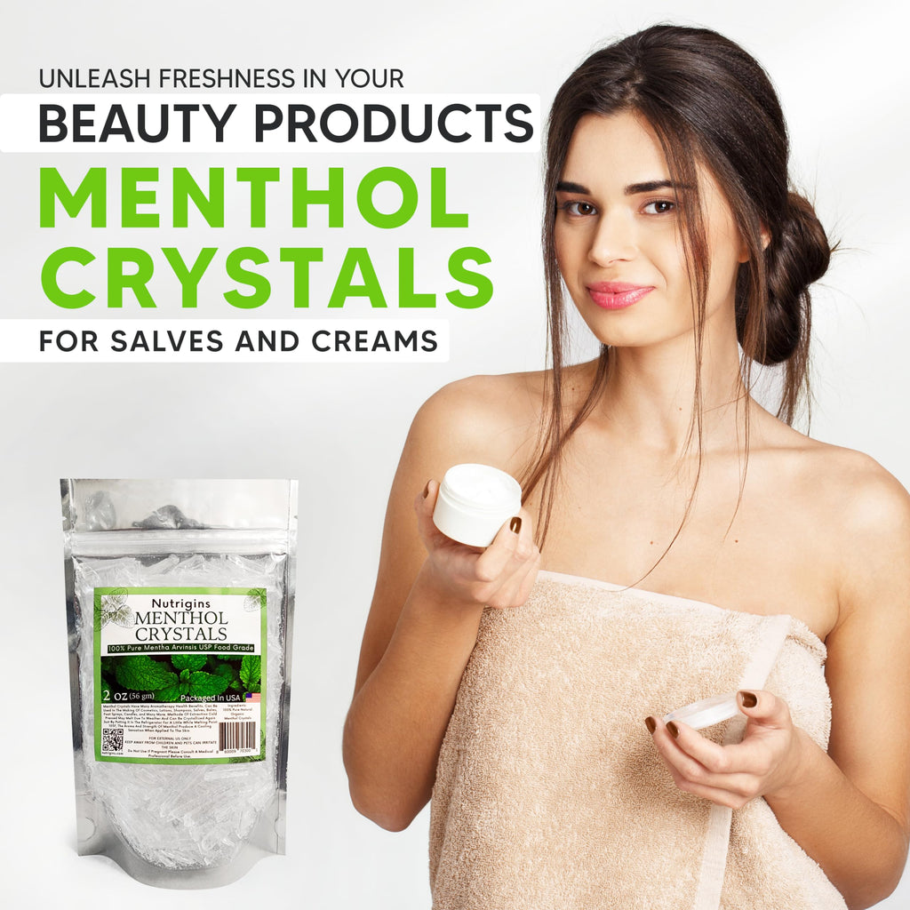 menthol crystals for soothing effects