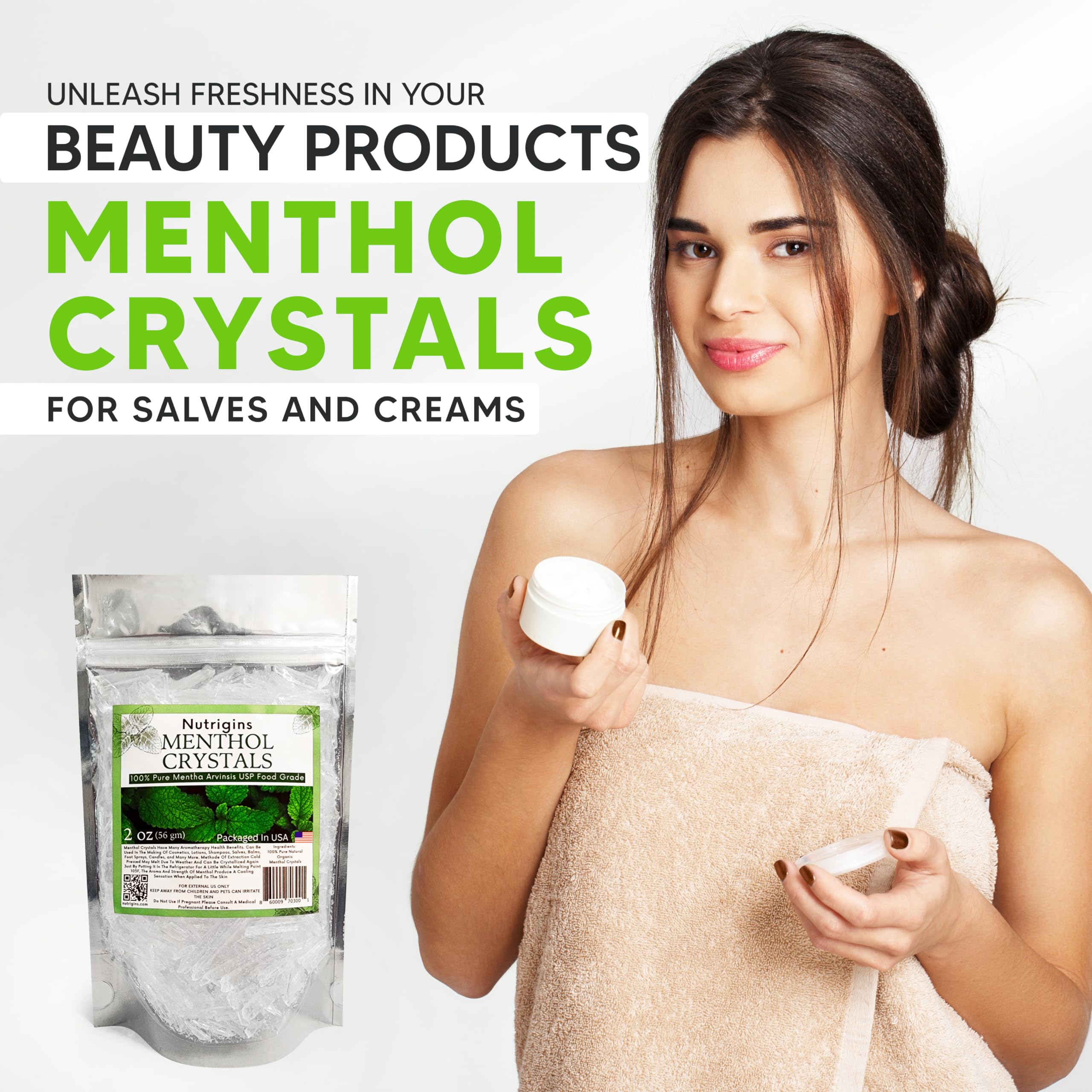 menthol crystals for soothing effects