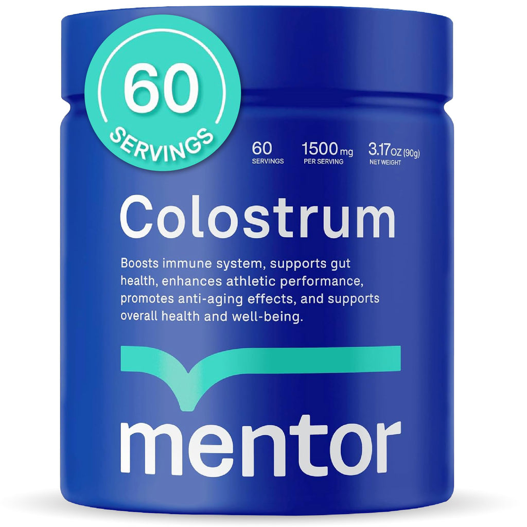 Mentor colostrum powder for gut health
