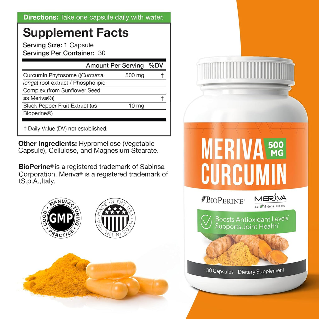Meriva curcumin with black pepper benefits