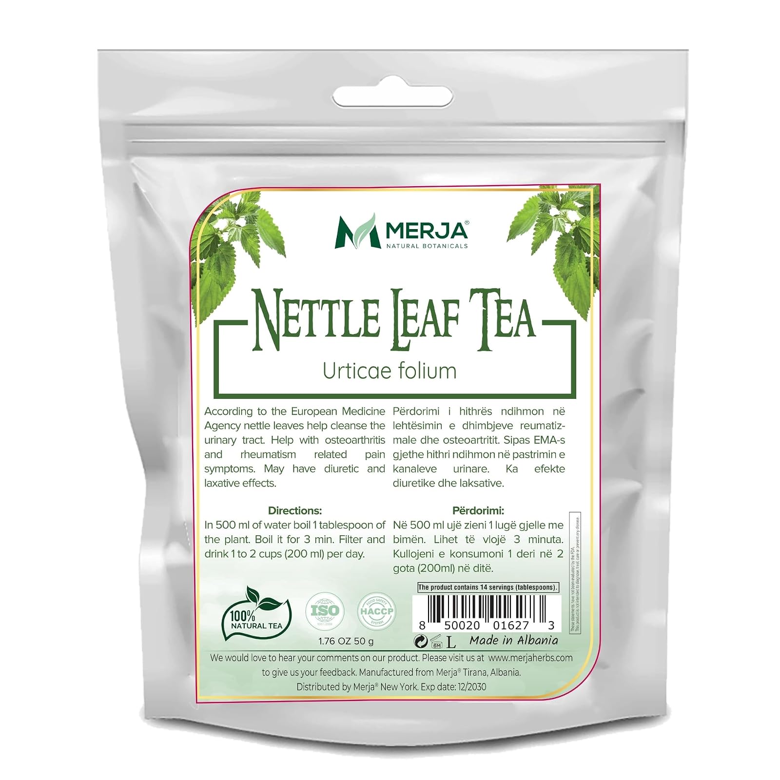 Merja Herbs Nettle Leaf Tea benefits