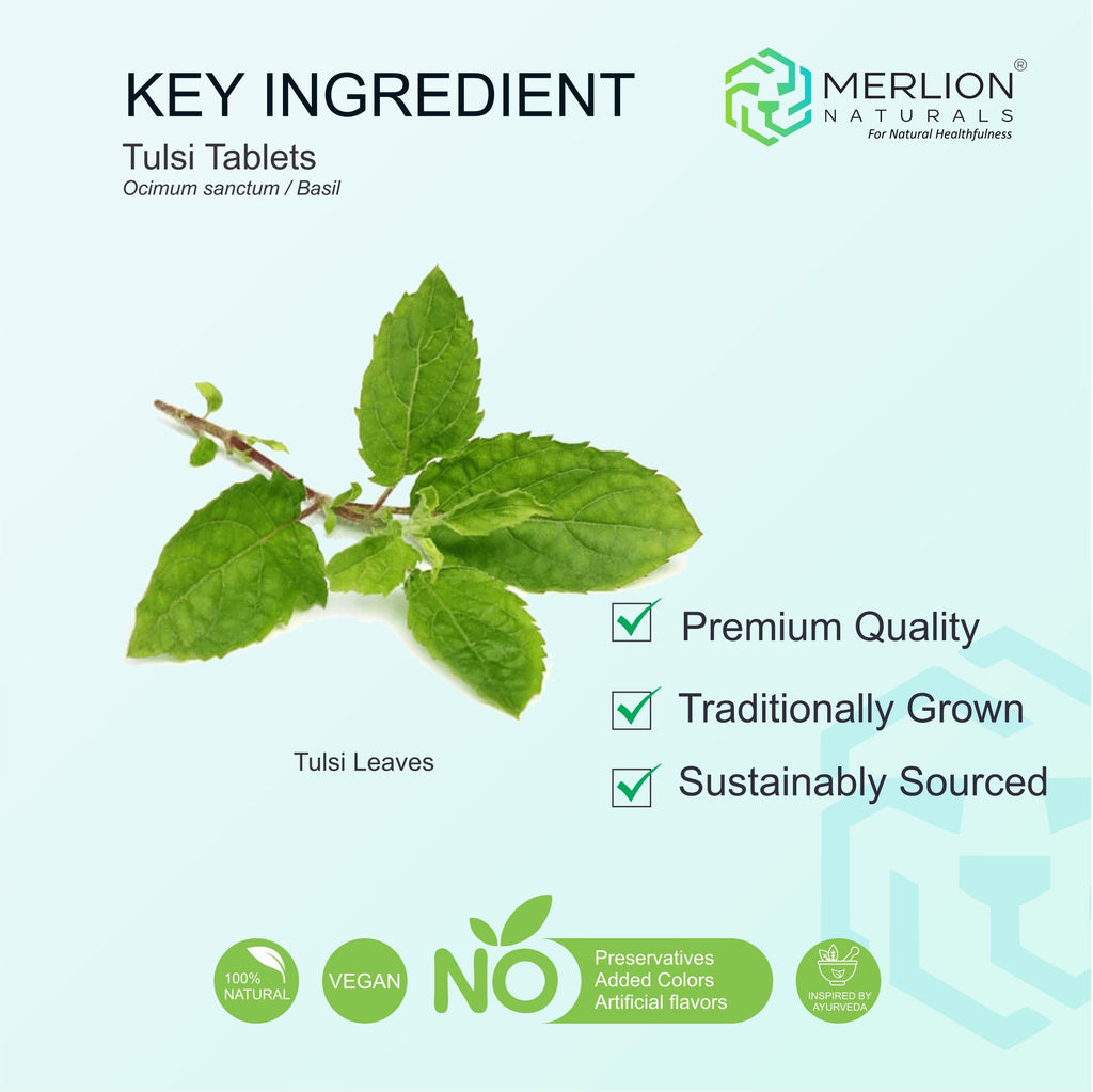 MERLION NATURALS Tulsi for mental clarity