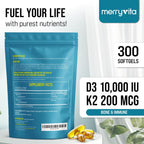 MERRY VITA vitamin D3 10,000 IU