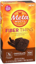 Meta Mucil Fiber Thins chocolate snack