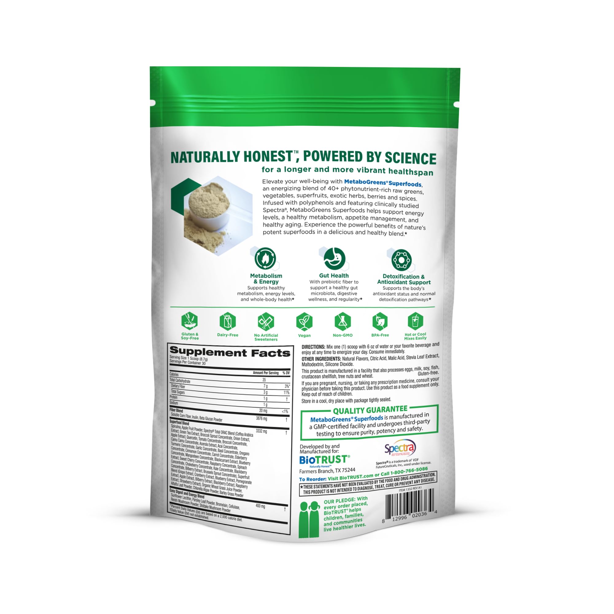 Metabo Greens for enhanced energy levels