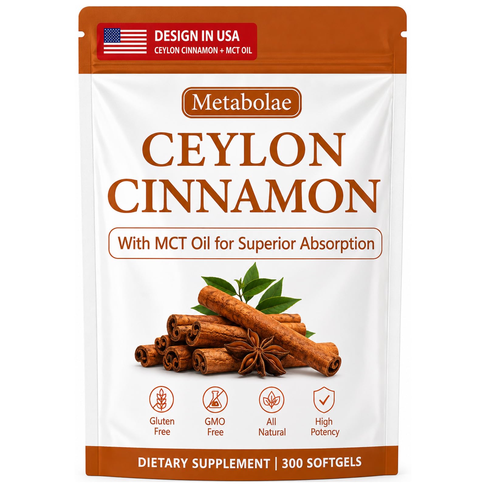 Metabolae Ceylon cinnamon softgels for wellness