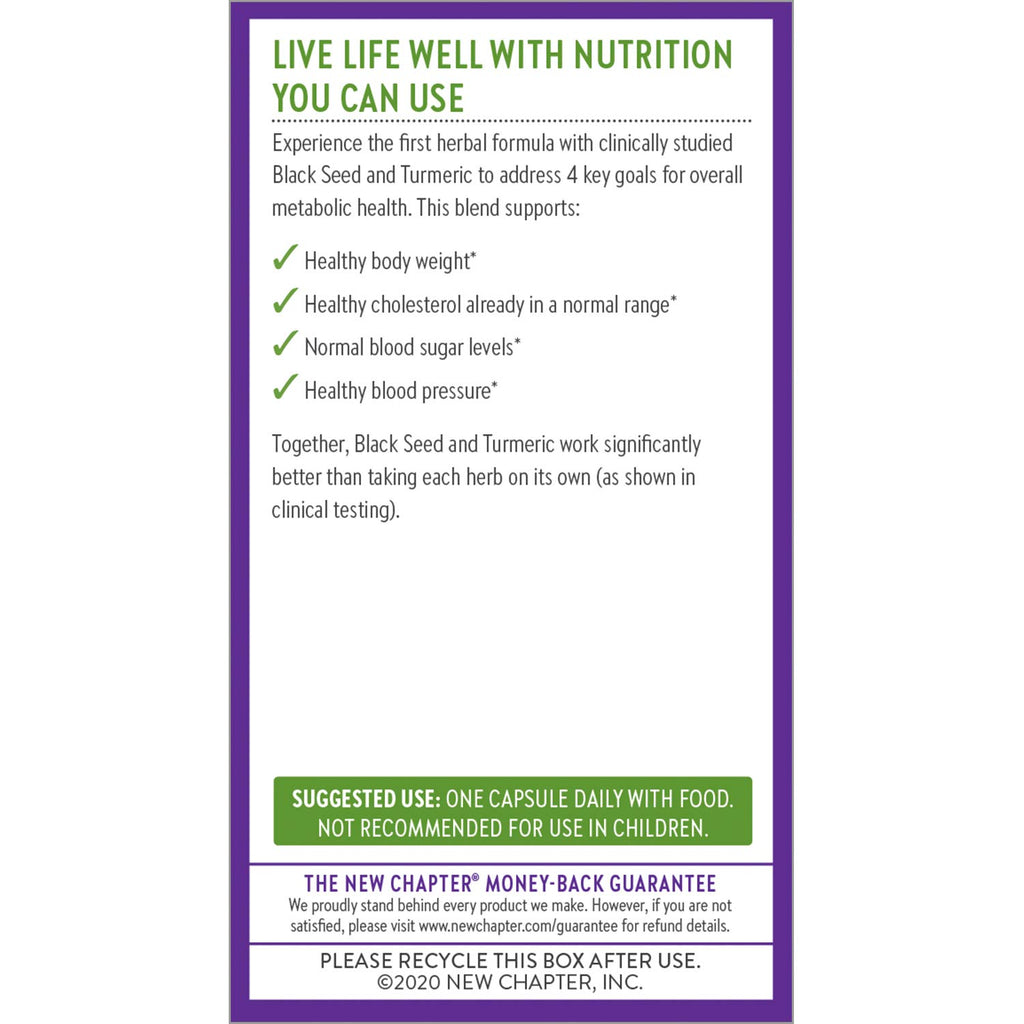 metabolic health turmeric supplement
