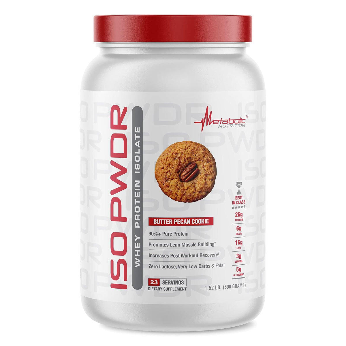 Metabolic Nutrition whey protein isolate butter pecan