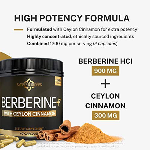 Metabolic support with berberine and cinnamon