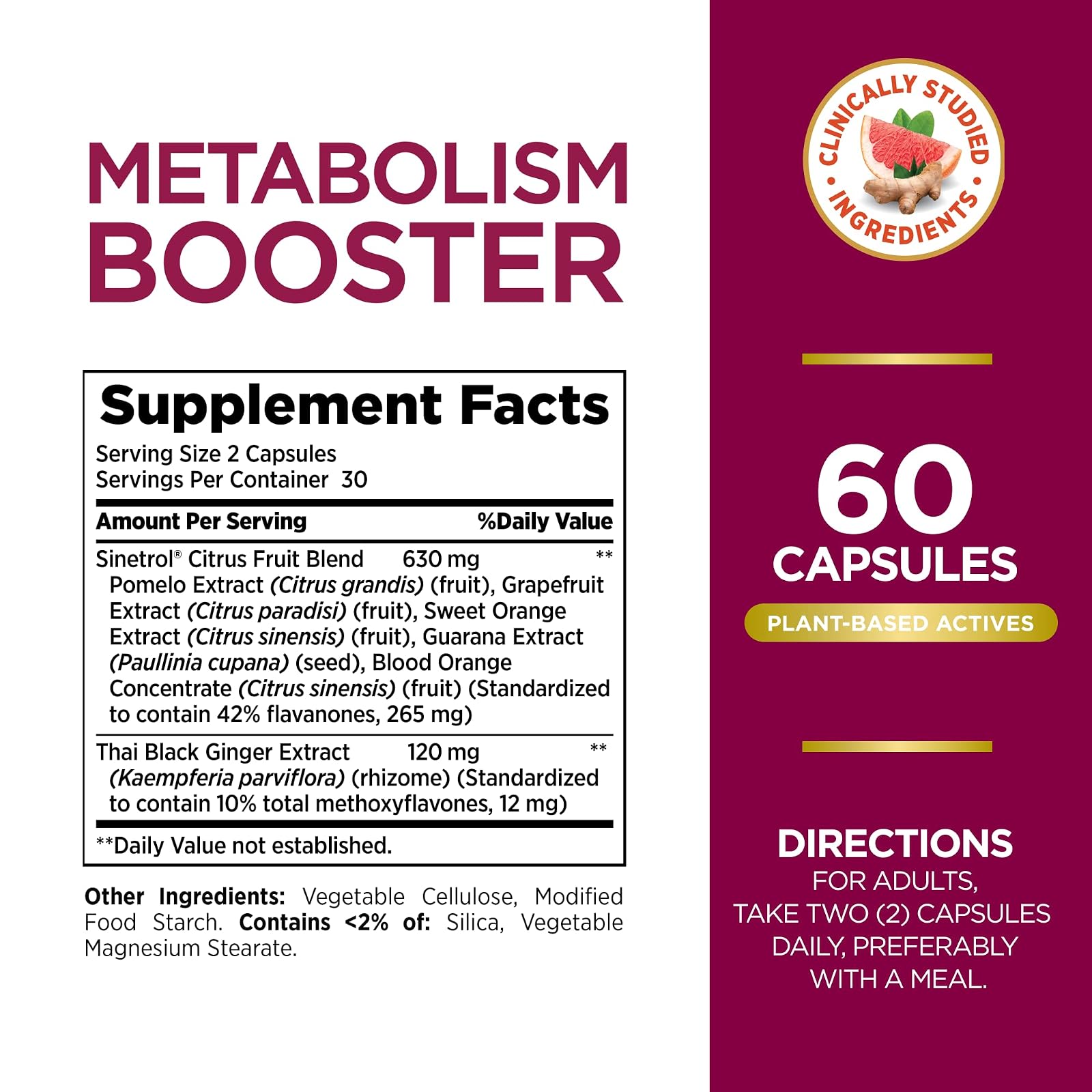Metabolism booster capsules for weight loss