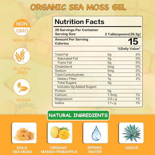 Metabolism boosting sea moss gel