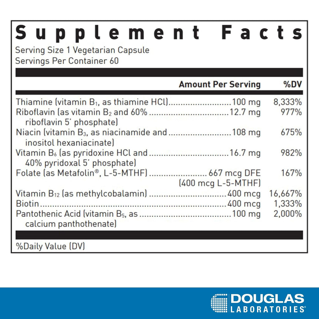 metafolin enriched vitamin b complex