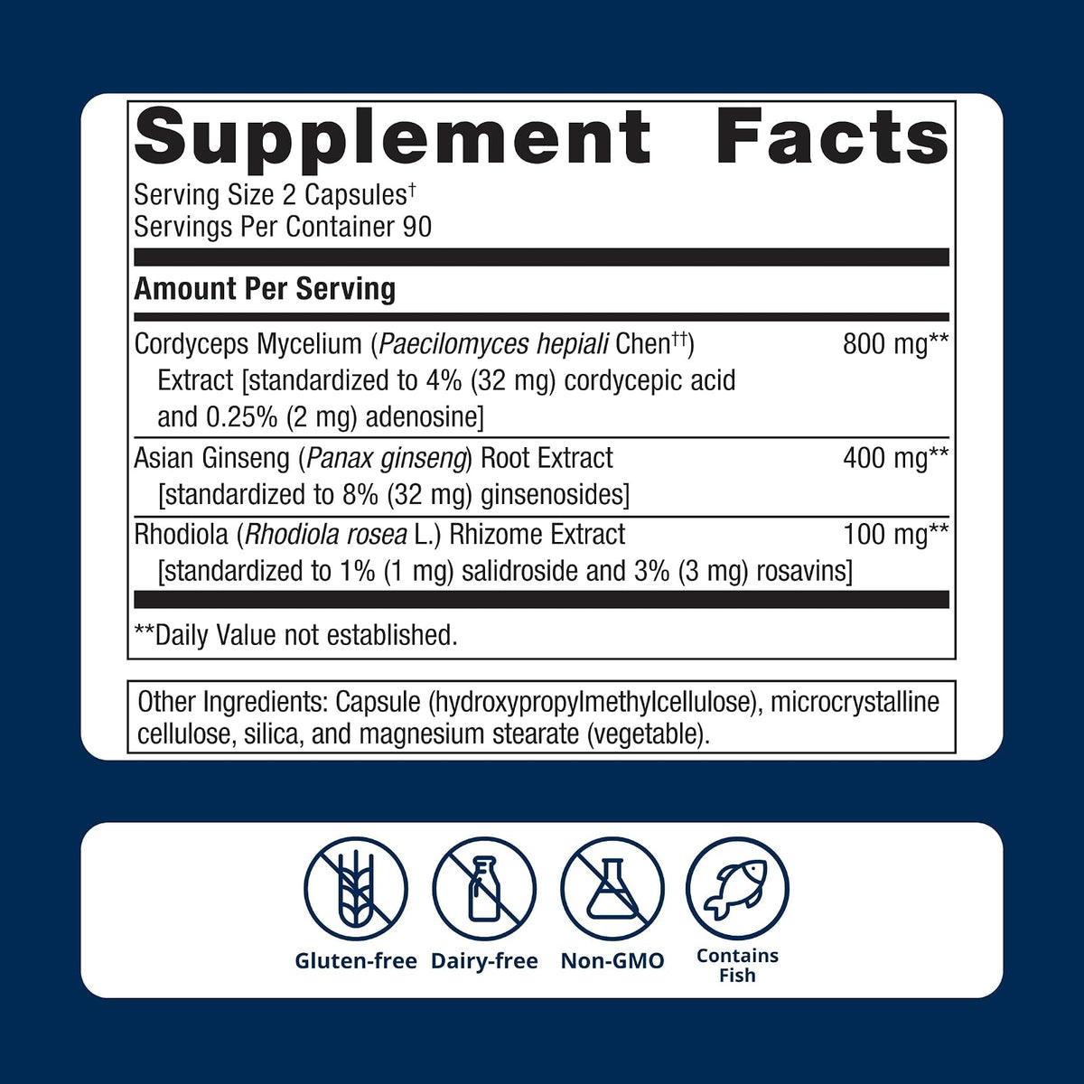 Metagenics herbal blend for vitality