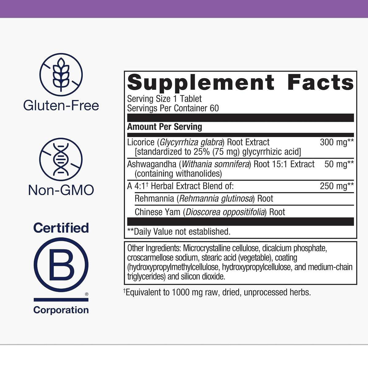 Metagenics licorice root tablets