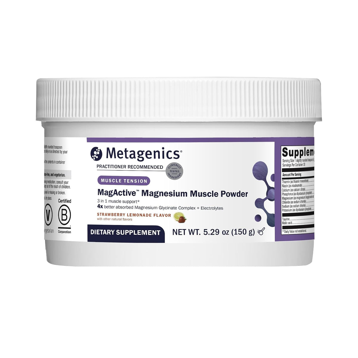 Metagenics magnesium muscle powder benefits