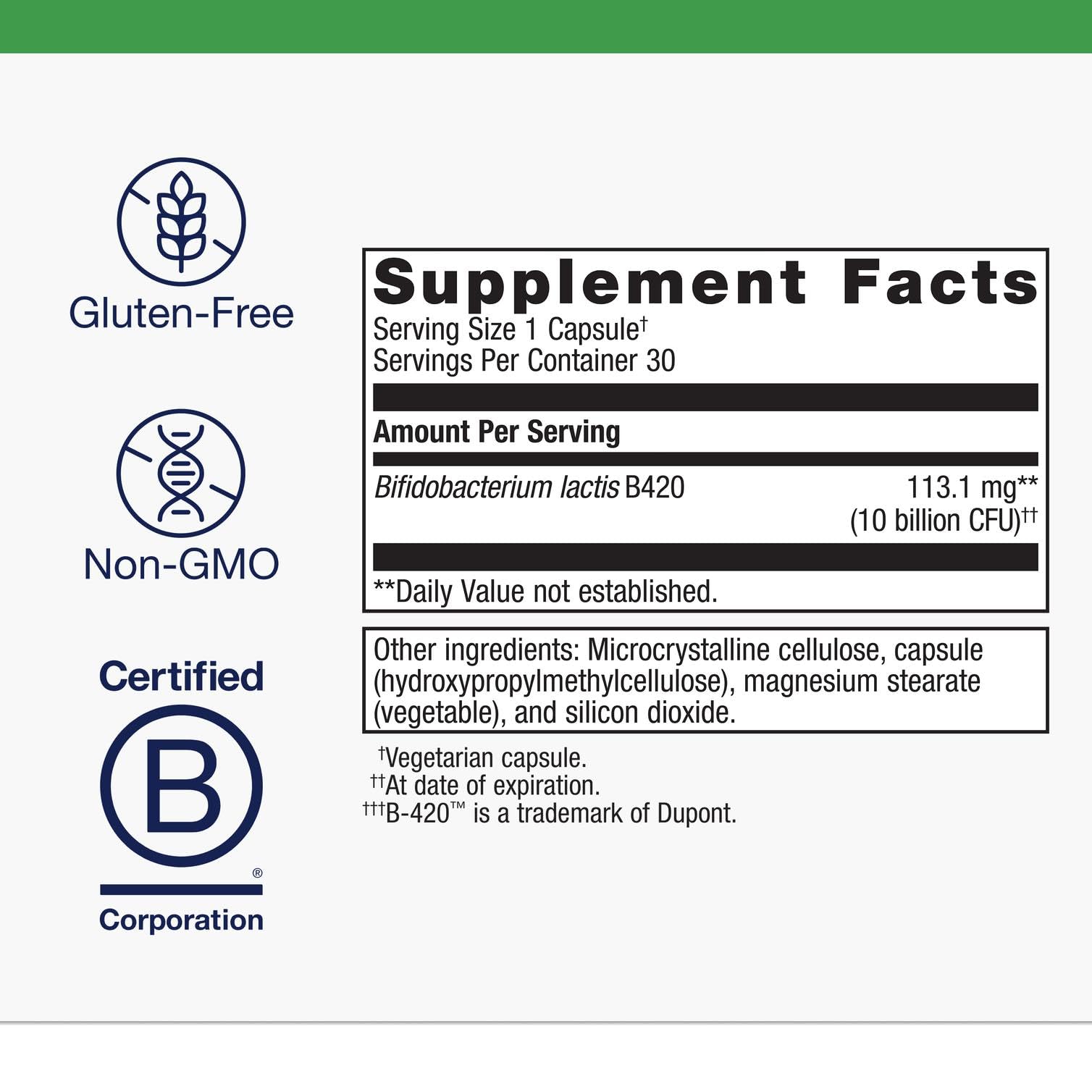 Metagenics probiotic supplement for men