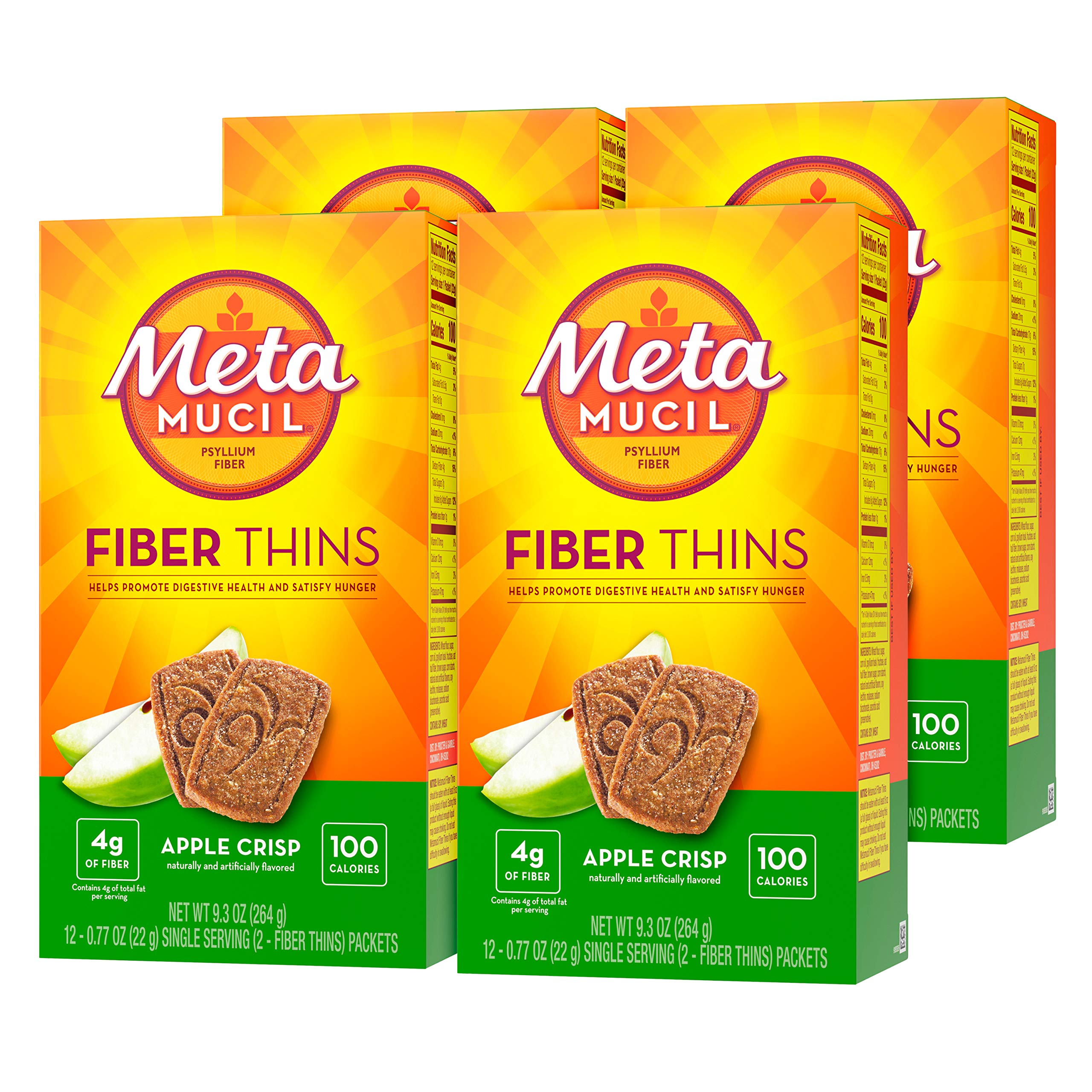 Metamucil Apple Crisp psyllium fiber thins